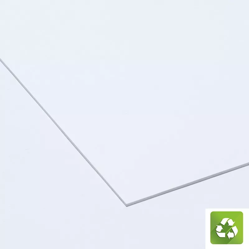 Komadur® D Blanc 669 | Plaque PVC rigide brillant