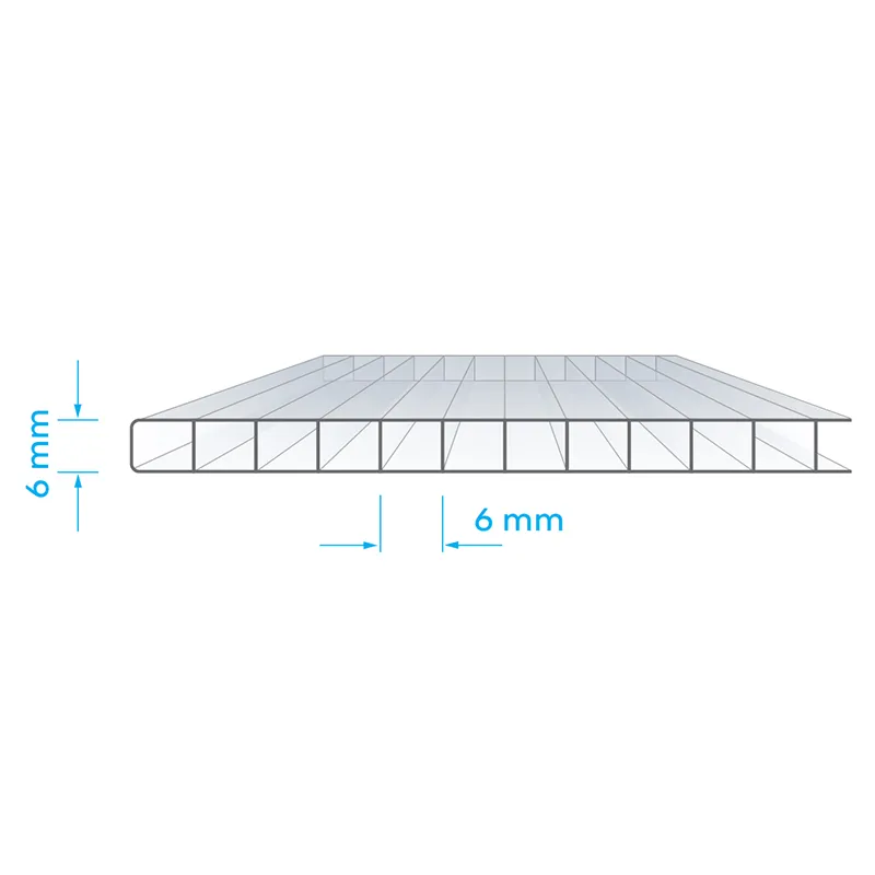 Thermoclear-Plus™ 6 mm I Polycarbonate alvéolaire