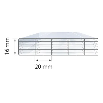 Policarb® 16mm - 7 parois | Polycarbonate alvéolaire