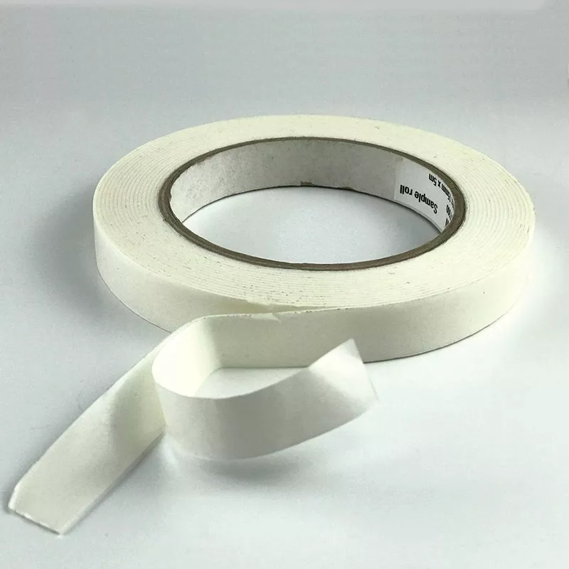 Mousse adhésive double face blanche